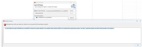 CCSTUDIO CCSV12 导入先前的项目提示编译器版本太低无法导入 处理器论坛 处理器 E2E 设计支持