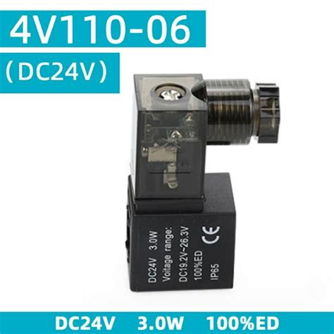 Mosiee 4v110 Solenoid Valve Coil Compatible With Dc12v Dc24v Ac36v Ac110v Ac220v