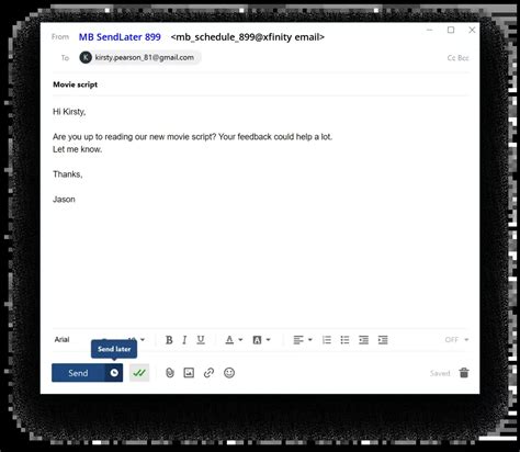 Schedule Emails In Your XFINITY Email Email Account To Ensure On Time Message Delivery August
