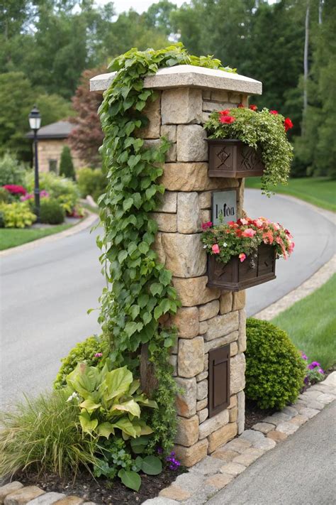 Inspirational Stone Mailbox Designs To Transform Your Entryway Light