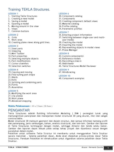 Materi Tekla Structures Pdf