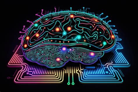 Premium Photo Digital Artificial Intelligence Brain With Neural