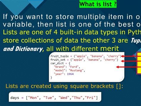 List Concept In Python Programming Teaching Resources