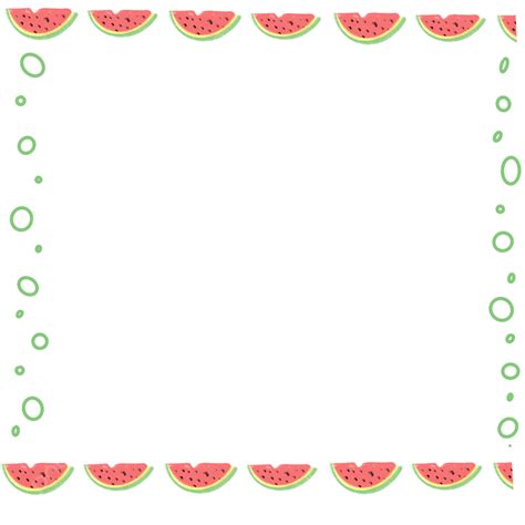Watermelon Page Border