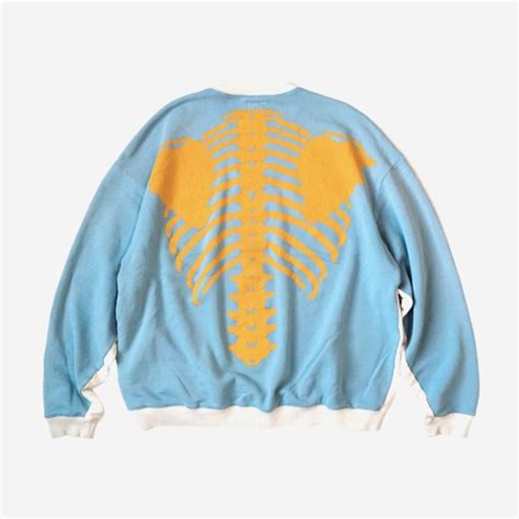 캐피탈 플리스 빅 크루넥 스웻 헤더 차콜 Kapital Kream