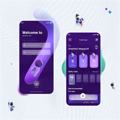 App UI Design Concepts on Behance