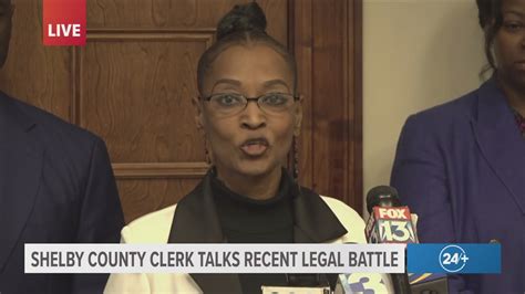 Full Presser Shelby County Clerk Wanda Halbert Talks With Media About