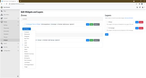 One Item From Add Widget Dropdown Is Hidden Behind Navbar · Issue 9534 · Orchardcmsorchardcore