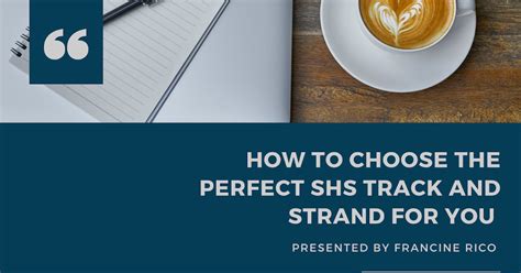 How To Choose The Perfect Shs Track And Strand For You
