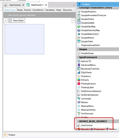 【genexus16】usercontrol Oqiita Memo 【genexus16】usercontrol Oqiita Memo