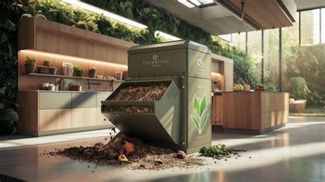 Ecofriendly Kitchen With A Composting System Premium Ai Generated Image