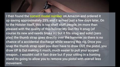 User Review Galco Kodiak Hunter Chest Holster Sandw 8 38 Inch N Fr