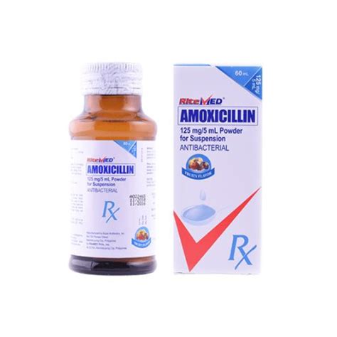 Amoxicillin Ritemed 125mg 5ml Suspension 60ml St Joseph Drug