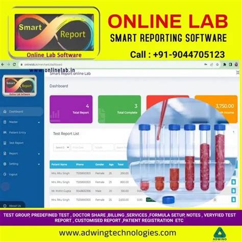 Online Lab Reporting Pathology Software Free Demo Available At ₹ 2000 Month In Mirzapur