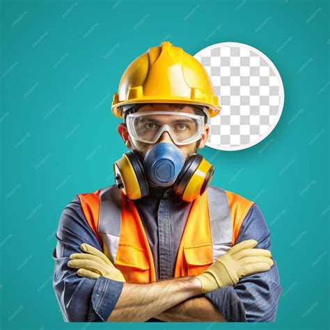 Side View Of Smiley Male Engineer With Helmet Premium Ai Generated Psd