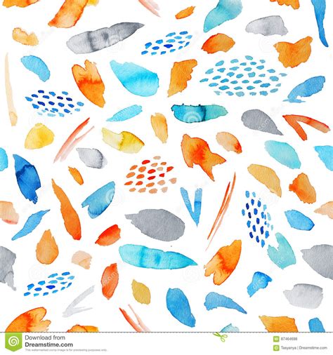 Hand Drawn Abstract Seamless Pattern Stock Illustration Illustration Of Design Isolated