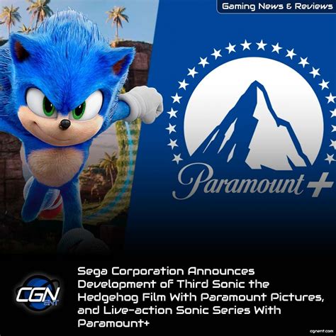 Sega Announces Development Of Third Sonic The Hedgehog Film With