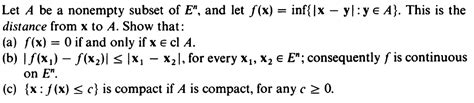 Solved Let A Be A Nonempty Subset Of En And Let F X Chegg