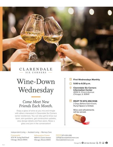 Wine Down Wednesday At Clarendale Six Corners — Jefferson Park Chamber