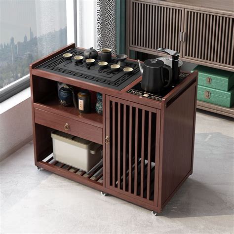 Mobile Tea Table Small Tea Table Home Tea Tank Balcony Tea Car Tea Table Tea Tray Kettle One