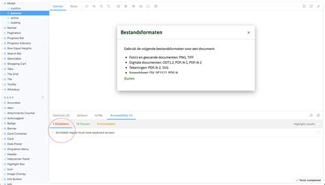 Modal Body Niet Bereikbaar Met Toetsenbord Bij Scrollbaar Gebied Issue Dso Toolkit