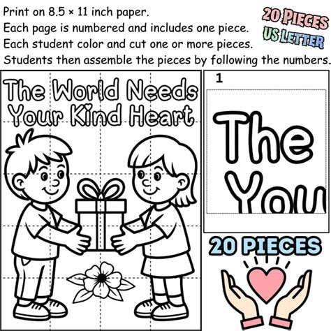 Collaborative Kindness Poster World Kindness Day Teamwork And Group Project