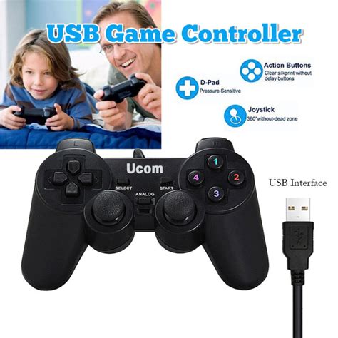 USB Gamepad Wired Game Controller USB 2 0 Joypad Joystick For PC Laptop WinXP Win7 8 10 Gift