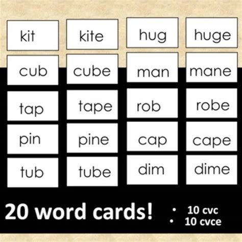 Magic E Cvc Cvce Coding Mat 2 Sizes For Coding Bees Or Mice Tpt