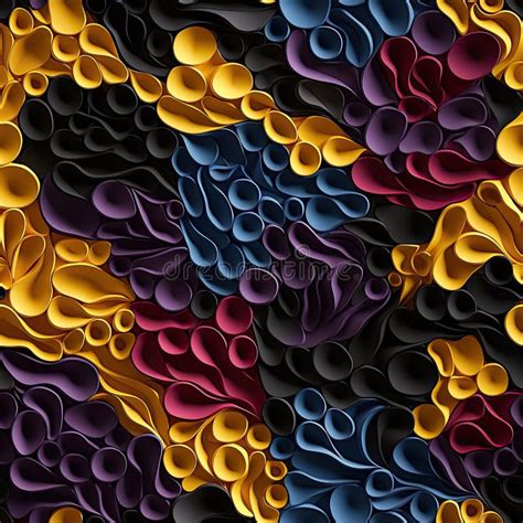 Complex 3d Art With Vibrant Colors And Sculptural Paper Constructions