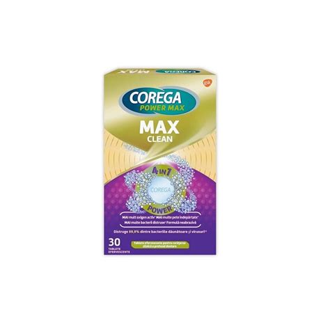 Tablete Efervescente Corega Max Pentru Curatarea Zilnica A Protezei