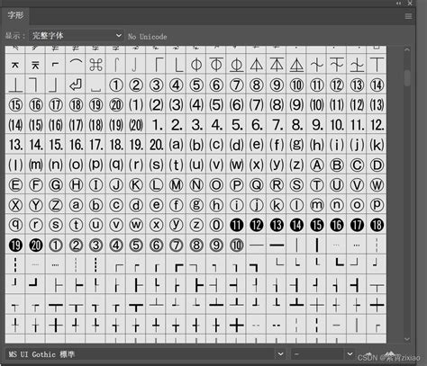 ai中插入带圆圈的1 20数字 ai里面的圆圈符号十一数字 csdn博客