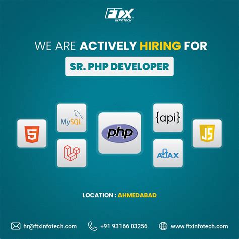 Ftx Infotech On Linkedin Hiringphpdeveloper Laravel Phpdeveloper Phpdevelopment