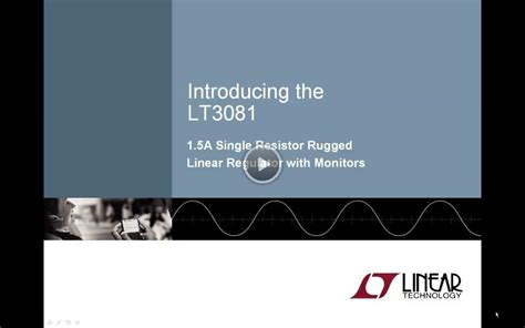 Lt3081 Datasheet And Product Info Analog Devices