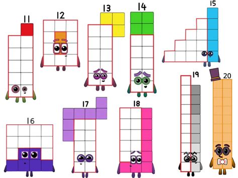 numberblocks stickers