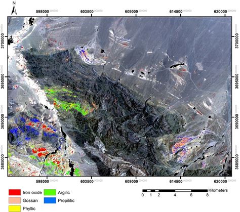 Hydrothermal Alteration Zones On Oli Image Rgb 432 Download