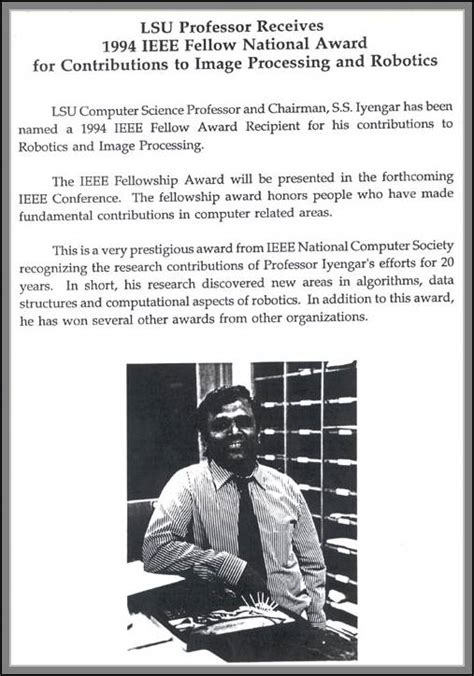 Ieee Fellow News Dr S S Iyengar