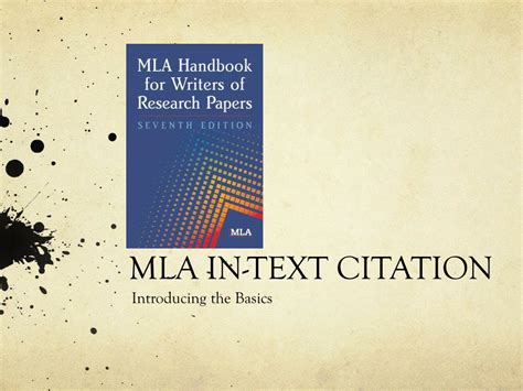 PPT MLA IN TEXT CITATION PowerPoint Presentation Free Download ID 2799988