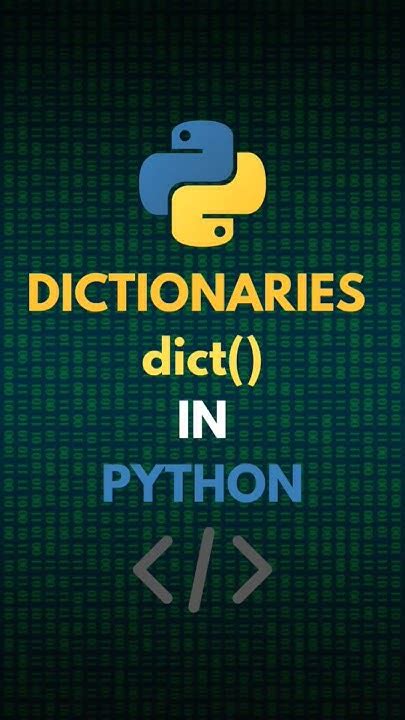 master python dictionaries in 60 seconds tips and tricks pythontips dictionaryinpython python