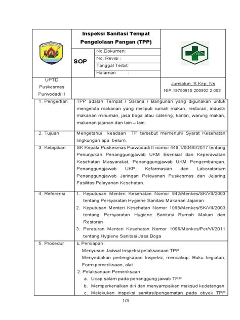 Sop Is Tpp Pdf Sop Is Tpp Pdf