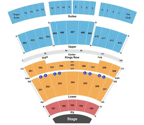Nokia Theatre Seating Chart Jones Beach Theater Seating Guide