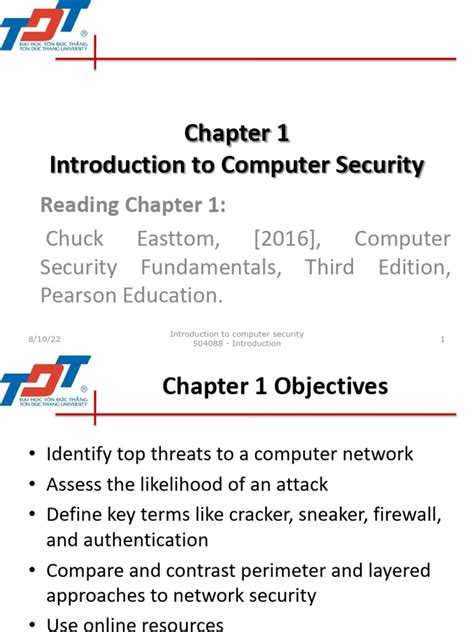 Chapter 1 Introduction To Computer Security Pdf Malware Security