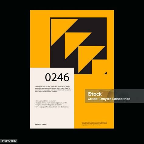 Bauhaus 포스터 템플릿 레이아웃은 깔끔한 타이포그래피와 추상적인 기하학적 모양의 최소 벡터 패턴입니다 0명에 대한 스톡 벡터 아트 및 기타 이미지 Istock