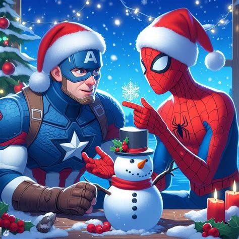 Spiderman Teach How To Make A Snowman Heróis Marvel Marvel Bicho De