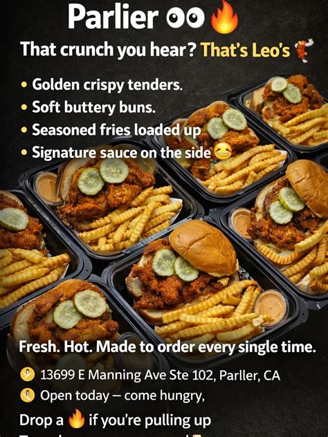 Parlier 🔥 Hot Chicken Trays Leos Hot Chicken And Burgers Facebook