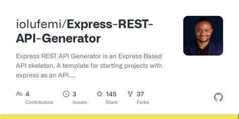 GitHub Iolufemi Express REST API Generator Express REST API Generator Is An Express Based API