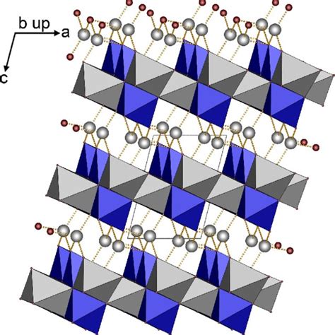 Layered Structure Of Li 2 Wo 4 V Layers Formed By Edge Sharing Lio 6