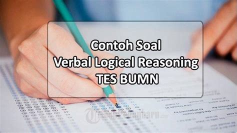 pdf contoh soal verbal logical reasoning bumn latihan soal tes bumn