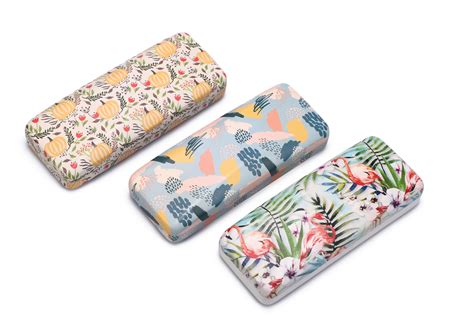 Hard Spectacle Cases Customized 4colors Recycled Pritning Reach