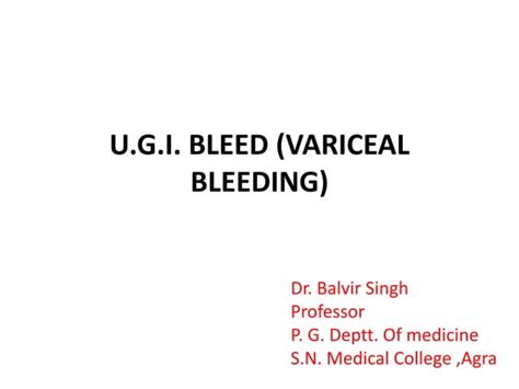 Variceal Bleeding Pdf