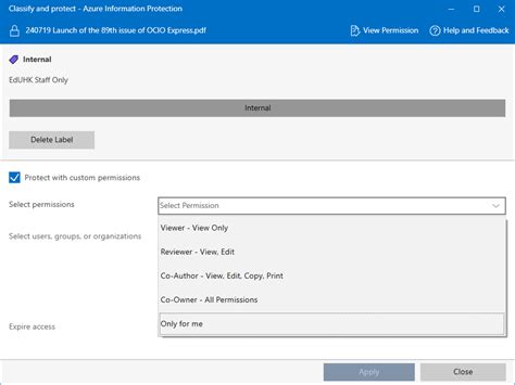 Microsoft Purview Information Protection Mip For Staff Ocio
